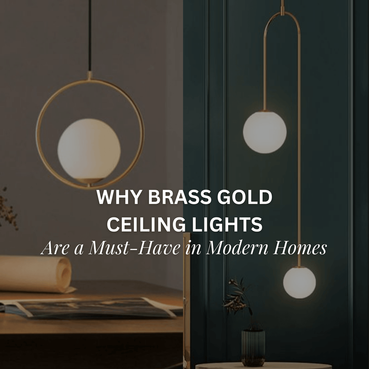Why Brass Gold Ceiling Lights Are a Must-Have in Modern Homes – Comet Lighting
