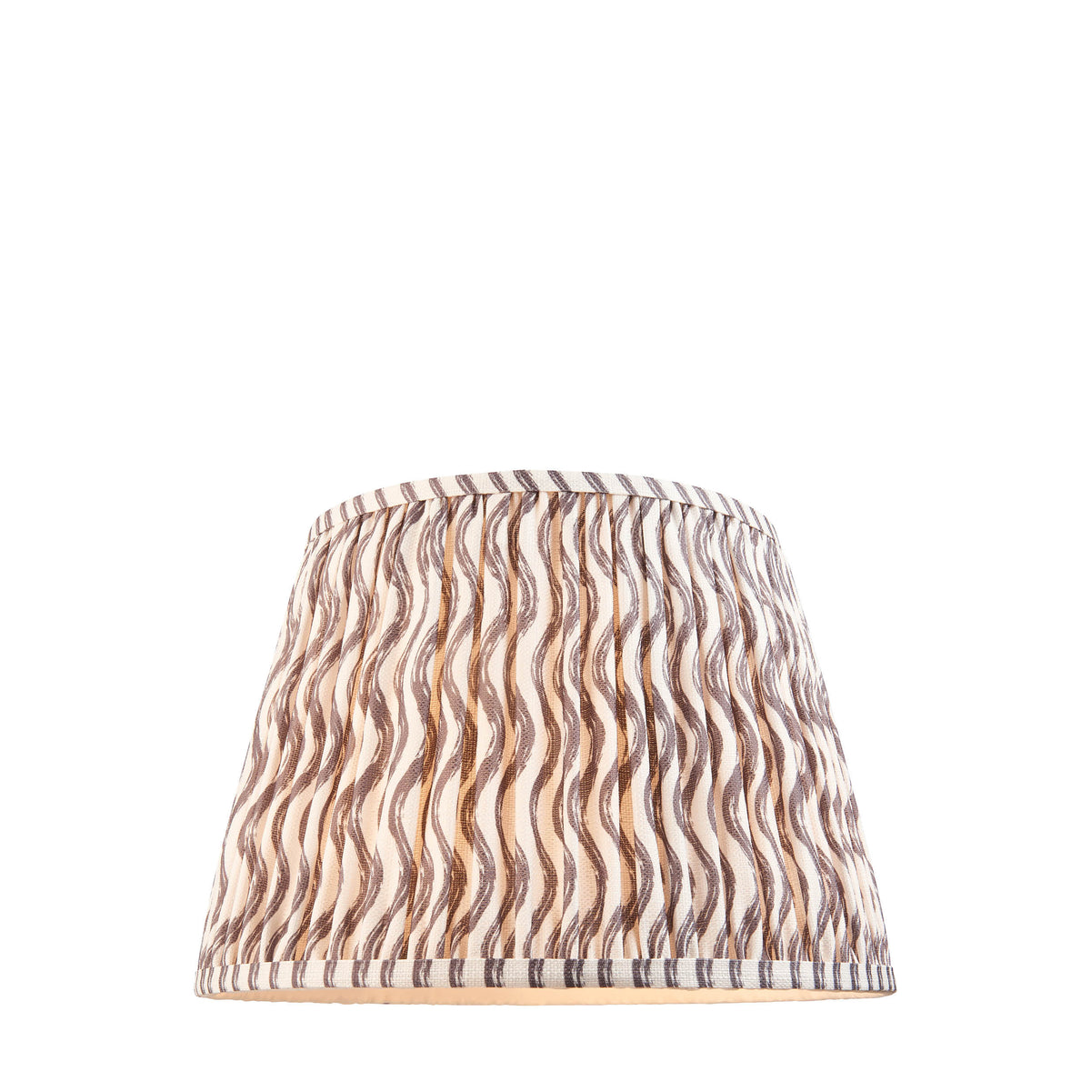 Ripple 35cm Tapered Shade - Pearl Grey Ripple – Comet Lighting