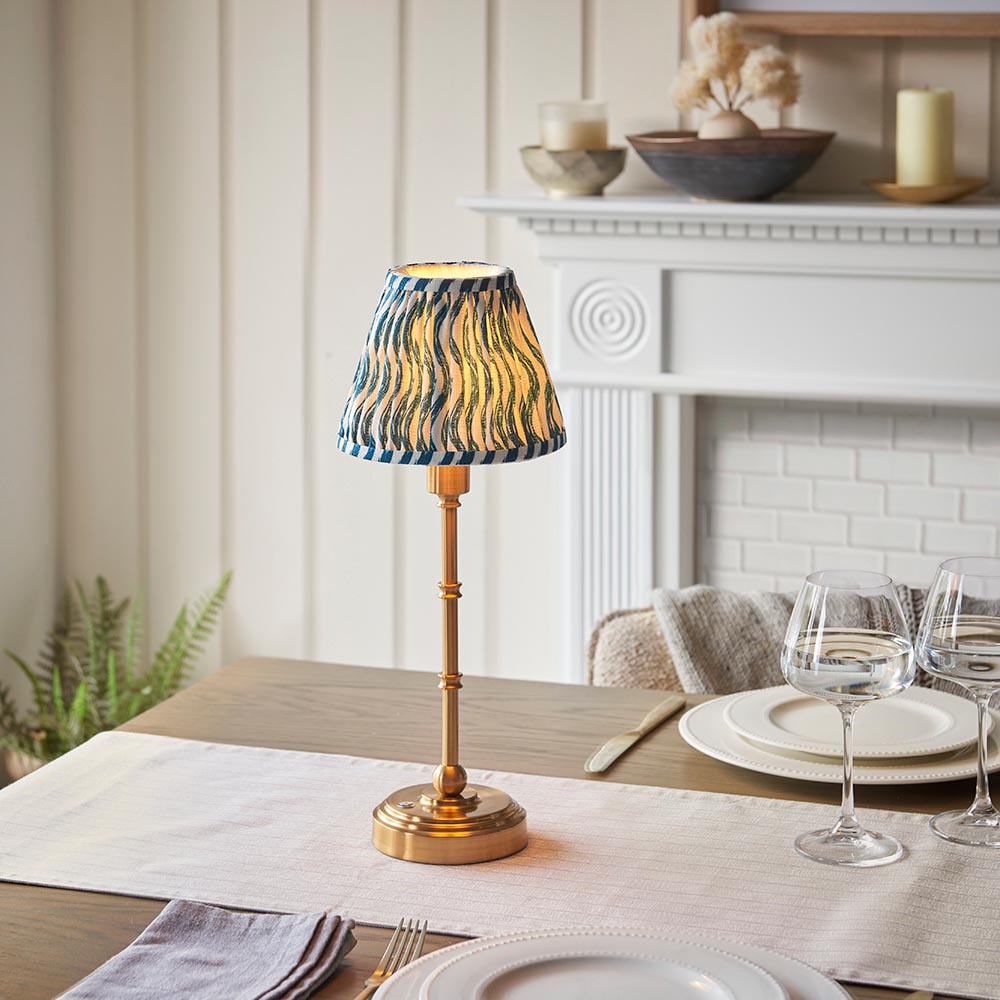 Burley Rechargeable & Ripple 16cm Marlin blue shade – Comet Lighting
