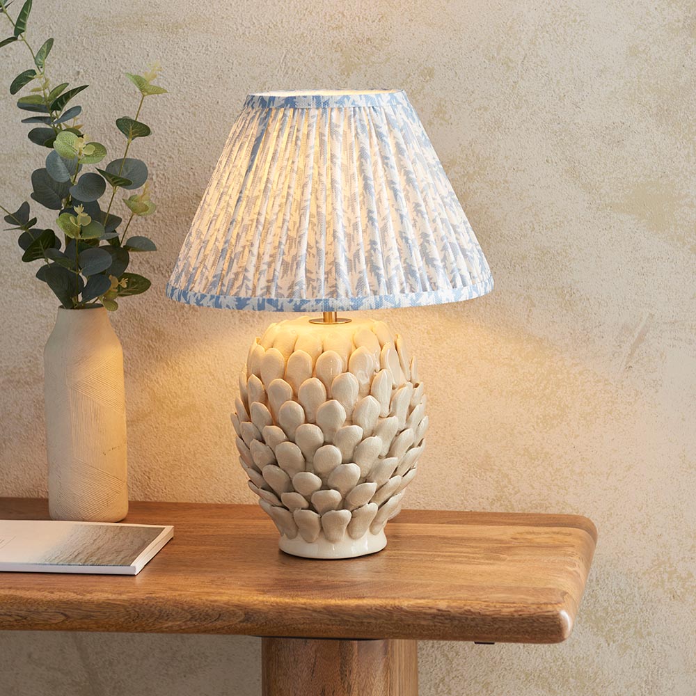 Layered Leaf & Leaf 30cm Shell bay blue shade – Comet Lighting