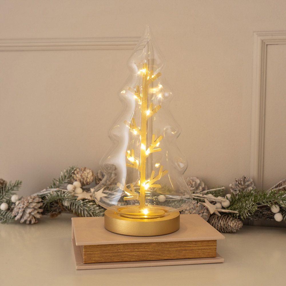 Christmas tree with battery operated lights store