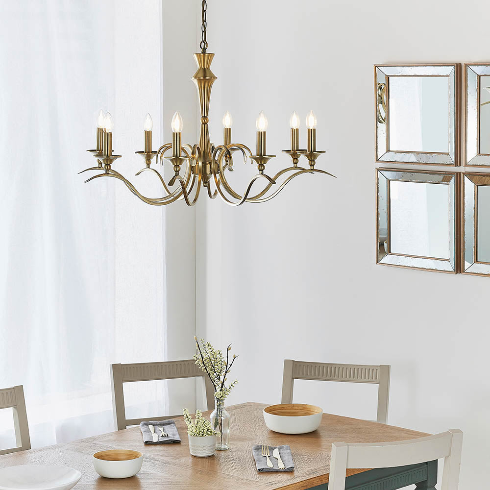 Kora 5-Light Pendant Ceiling Light Antique Brass – Comet Lighting