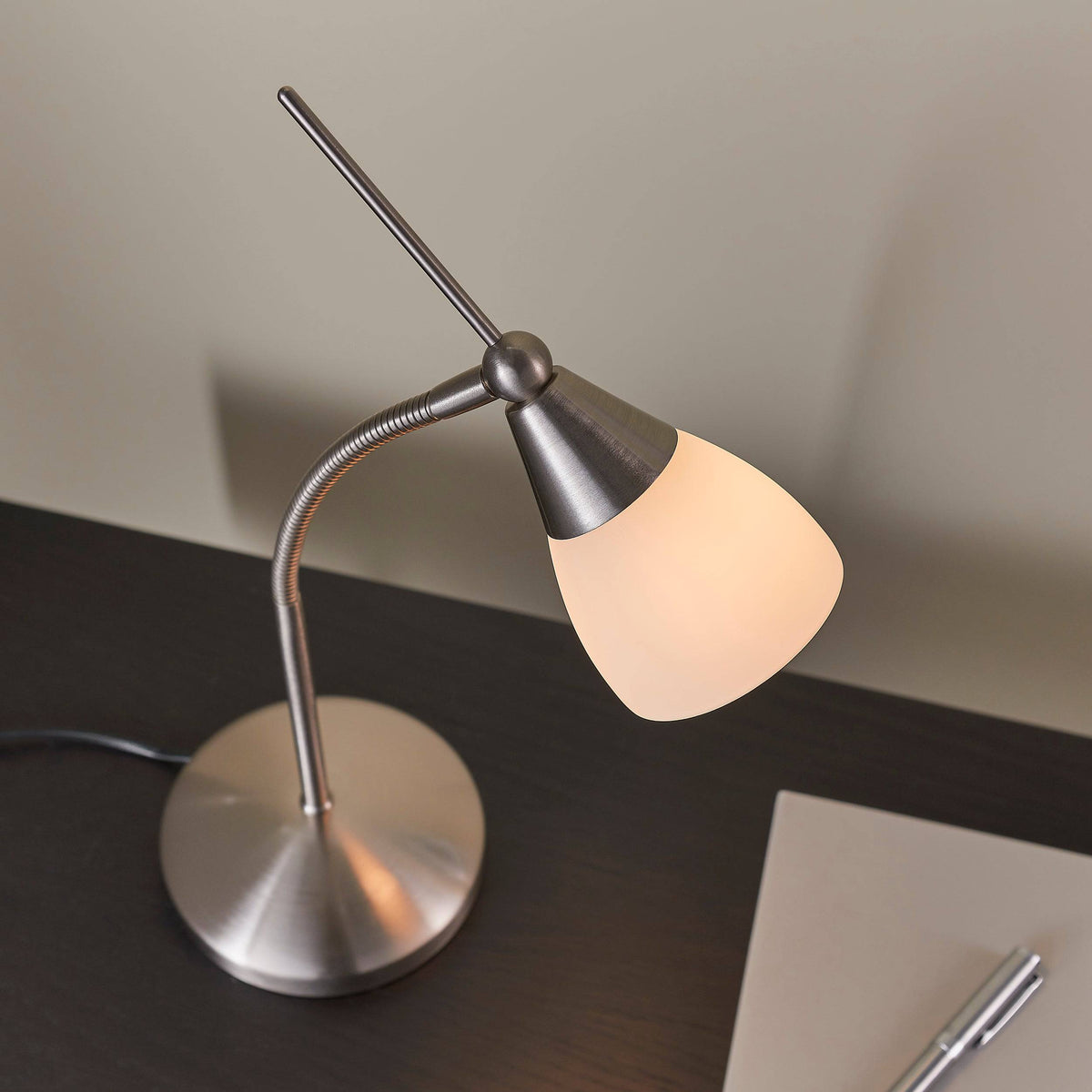 Range Touch Task Table Lamp Satin Chrome – Comet Lighting