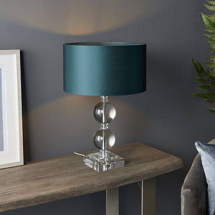 Buy Espire Murray Table Lamp 430mm (Base Only) Clear Crystal & Chrome ...
