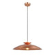 Buy Espire Spree Disc Pendant Ceiling Light Copper Hammered in UK at ...