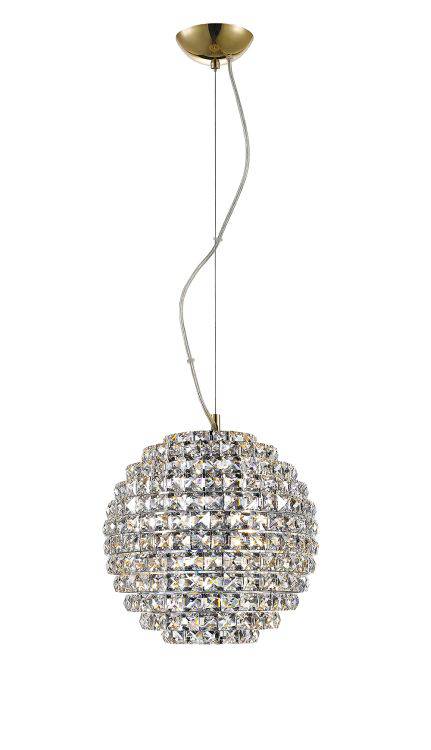 Buy Impex CRYSTAL Nord 4lt Ceiling Light Gold in UK at the lowest price ...