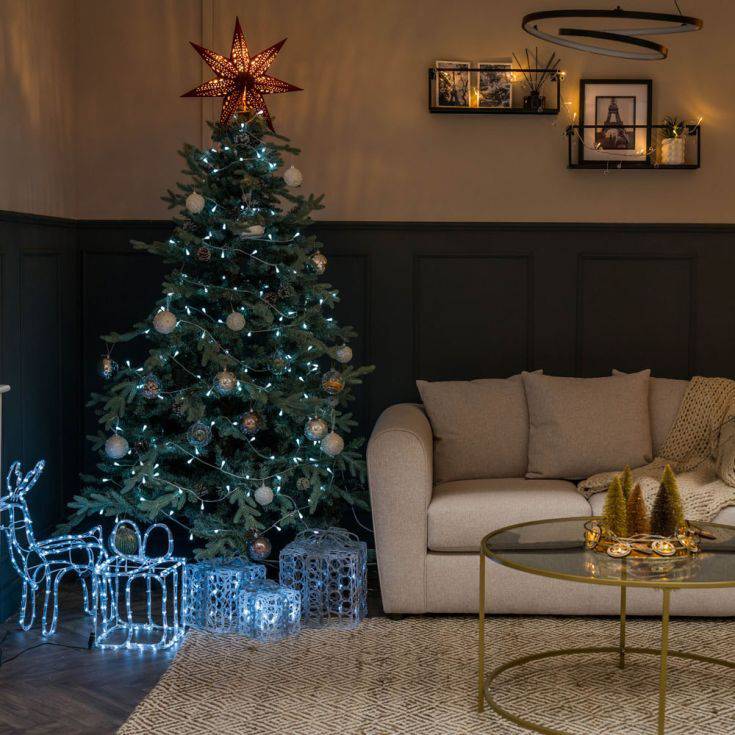 Buy Minisun 45cm Pin Up Plug In Paper Star With Red Velvet Finish in UK ...