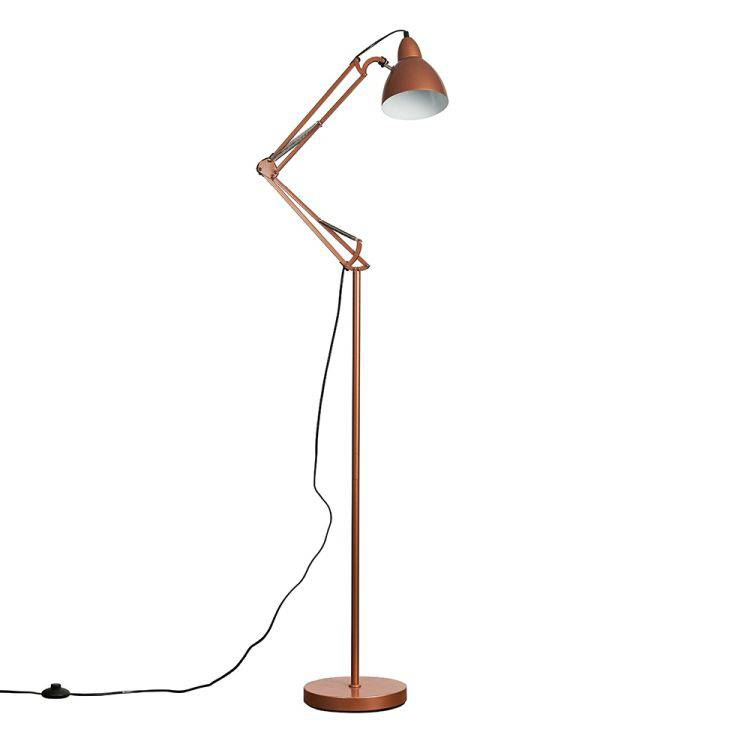 Buy Minisun Noya Adjustable Task Floor Lamp Copper in UK at the lowest ...