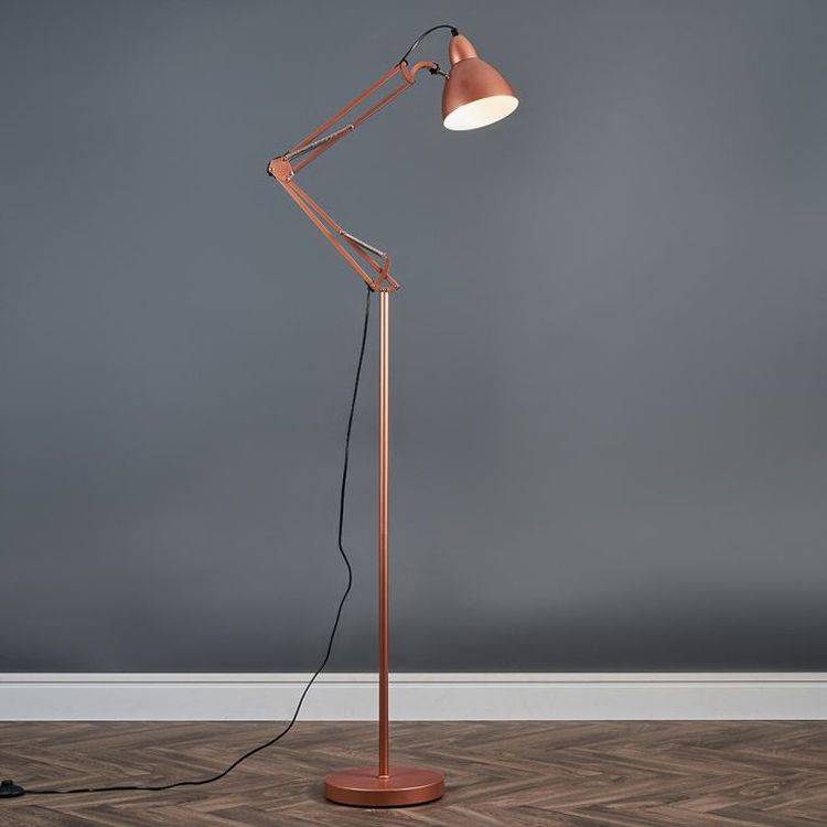 Buy Minisun Noya Adjustable Task Floor Lamp Copper in UK at the lowest ...