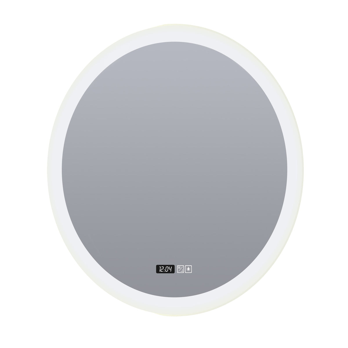 Buy searchlight Round Bathroom Mirror - Digital Clock, Demister – Comet ...